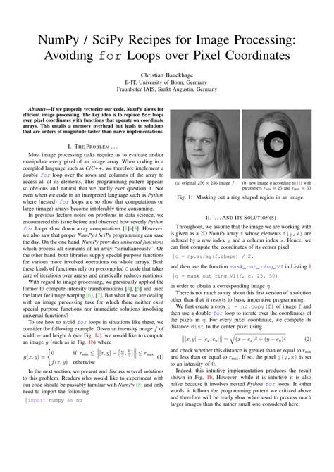 pdf numpy scipy recipes for image processing avoiding