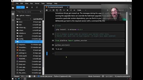 upgrading your jupyterlab pip installs youtube