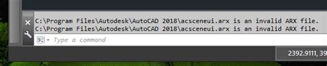 autocad를 시작할 때 잘못된 arx 오류 발생