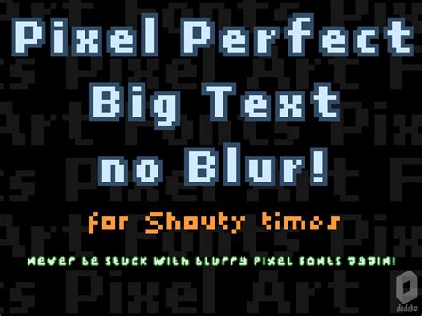 pixel art fonts for unity
