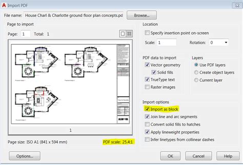 solved pdf to dwg converter to scale autodesk community