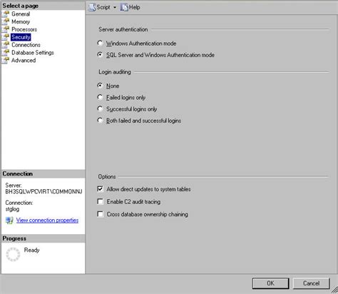 sql server 2005 permissions issue error 80040e4d