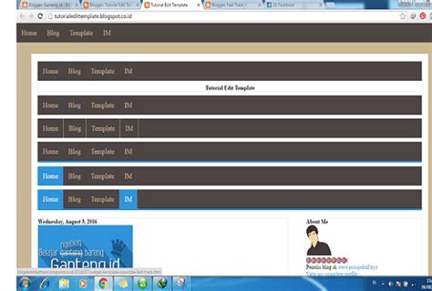cara membuat menu navigasi horizontal dan dropdown dengan