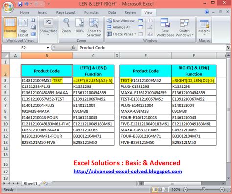 mid function the replacement of nested len left and right function