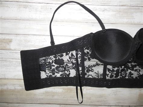 Windsor Black Lace Corset Bustier Crop Top Tank Siz… Gem