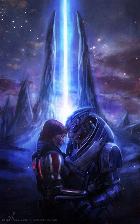 Elegy Femshep Garrus Fanart R Masseffect