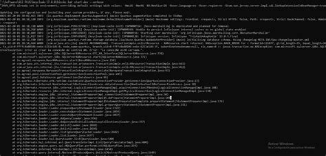 keycloak on quarkus with sql server 2019 15 0 not starting