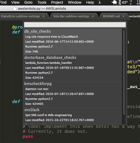 aws lambda editor plugin for sublime text mischa spiegelmock
