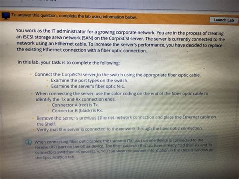 to answer this question complete the lab using