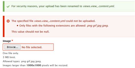 strange error when uploading an invalid file into a required file image
