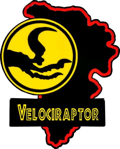 Jurassic Park Velociraptor Map Enamel Pin Sanity