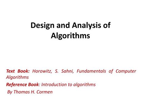 ppt design and analysis of algorithms powerpoint presentation free