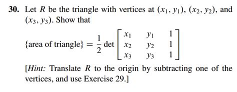 Solved 30 Let R Be The Triangle With Vertices At
