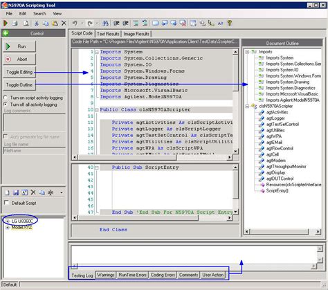 how to use the scripting tool