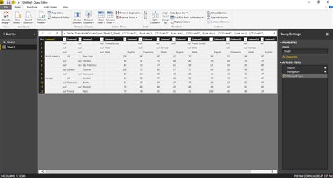 unpivot any nested table and load to power bi desktop