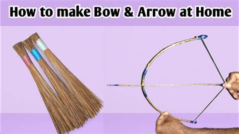 How To Make Bow And Arrow Diy Bow And Arrow Youtube