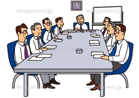 会社での会議のイラスト素材 [184745442] イメージマート