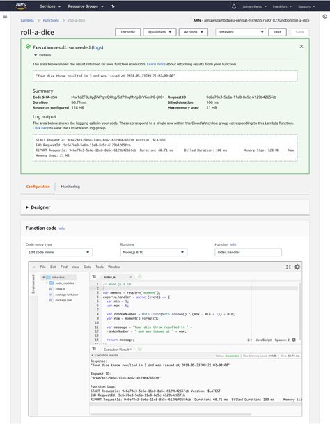 tutorial getting started with aws lambda and node js dashbird