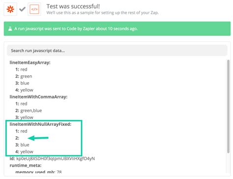 how to get line items arrays into code steps zapier community