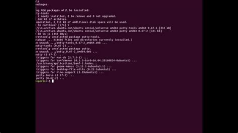 how to install putty on ubuntu 16 04 youtube