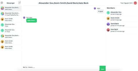 a simple messenger chat application use nodejs expressjs reactjs