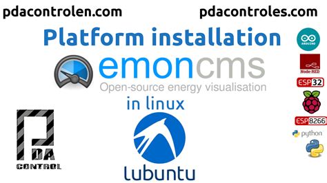 installation iot platform emoncms in lubuntu linux pdacontrol