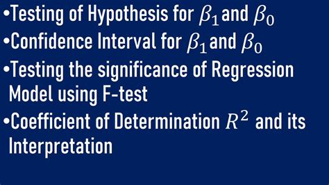 inference in simple linear regression part 1 youtube