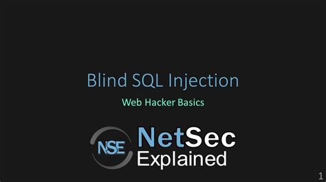 web hacker basics 08 blind sql injection featuring sqlmap youtube