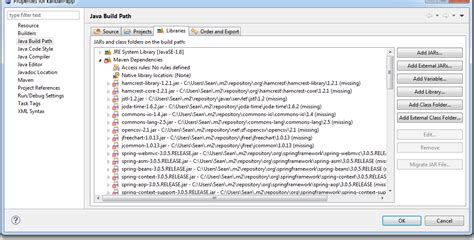 java maven eclipse add on missing jar files stack overflow
