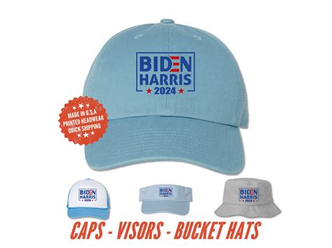 Biden 2024 Hat Biden Harris 2024 Cap Printed Caps Sun Visors Bucket