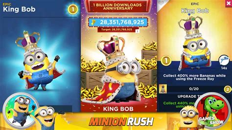 Exclusive Costume King Bob Epic Minion Rush Despicable Me New Agent