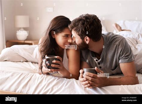 Putting Romance Into Routine A Happy Young Couple Having Coffee
