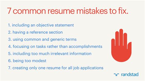 Top 7 Common Resume Mistakes To Avoid In A Modern Cv Randstad Hong Kong
