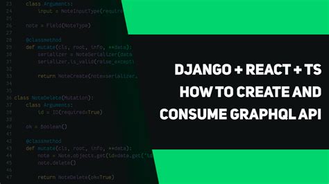 django react ts how to create and consume graphql api