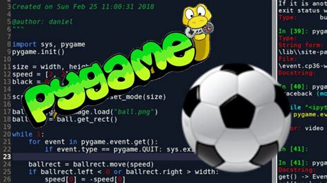bouncing a ball pygame tutorial 1 youtube