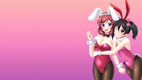 Love Live Nishikino Maki Yazawa Nico Bunny Suit Bunny Ears Panty