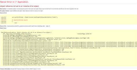 error with multi url picker using umbraco and getting started our