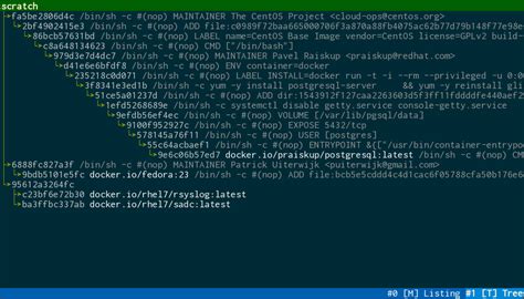 how to see tree view of docker images stack overflow