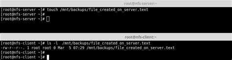 how to set up nfs server and client on centos 8