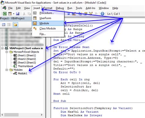 sort values in a cell based on a delimiting character