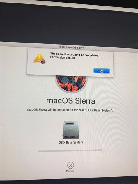 imac os reinstall permission denied apple community