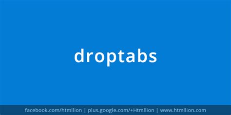 droptabs jquery plugin for bootstrap tabs html lion