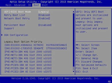 Switch Between Legacy Bios And Uefi Bios Modes Netra Server X5 2