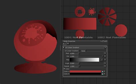 uv linear gradient node