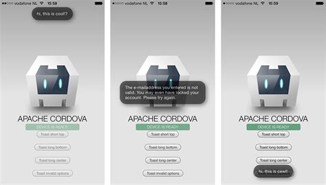 cordova plugin x toast
