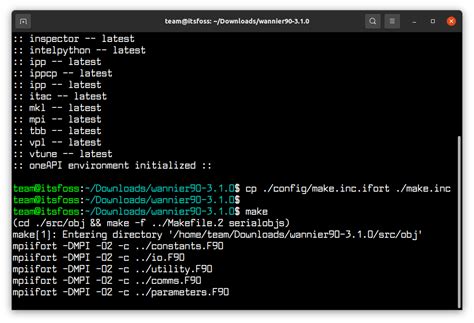 install and set up elk code physics software on ubuntu