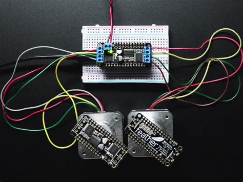dc motor stepper featherwing add on for all feather boards id 2927