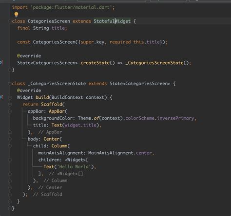 dart how to convert a stateful widget into a stateless widget in