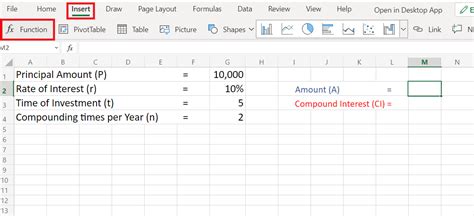 how to calculate compound interest in excel quickexcel