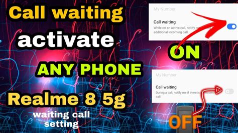 How To Activate Call Waiting On Android Mobile Realme 8 5g Call